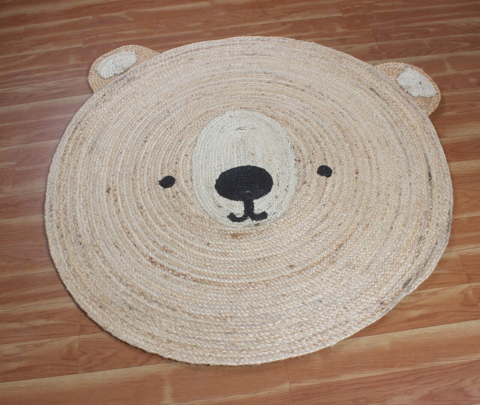 Rug Natural Jute Rug Round Teddy Design Area Rug Modern Designer Rug ...