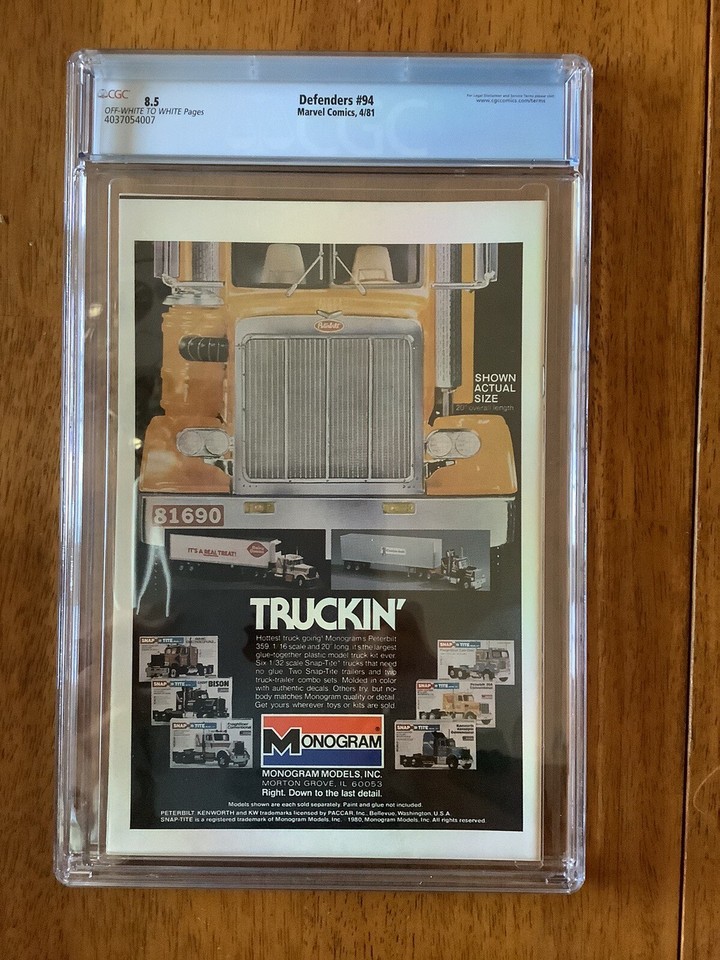 Defenders 94 CGC 8.5 VF+ OW/W 1st appearance Gargoyle | eBay