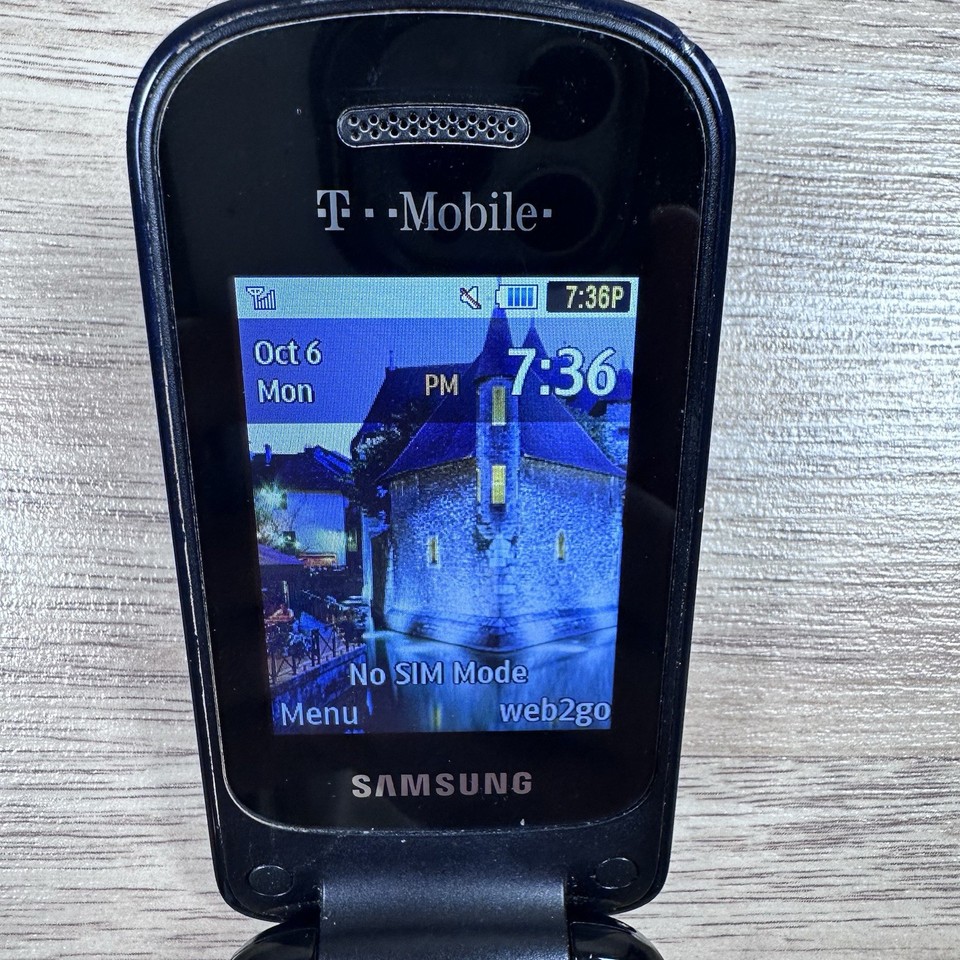Samsung SGH-T259 Midnight Blue T-Mobile Rare Cellular Flip Phone Works ...