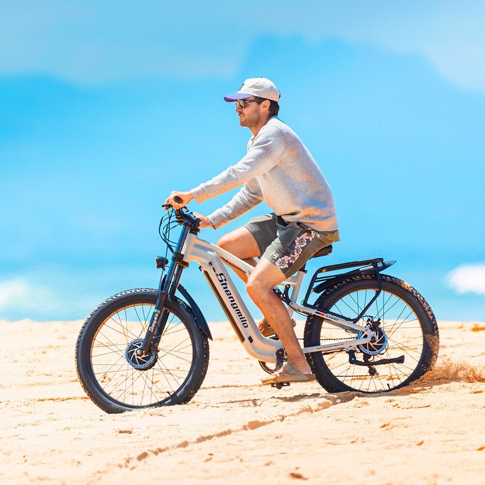 26'' Daul Shock EBike Full Suspension Mountain Bike 2000W 840WH Moped ...