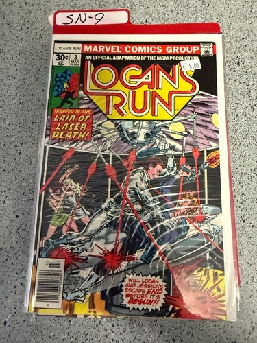 Logan's Run #3 Marvel Comic Book VF Newsstand | eBay