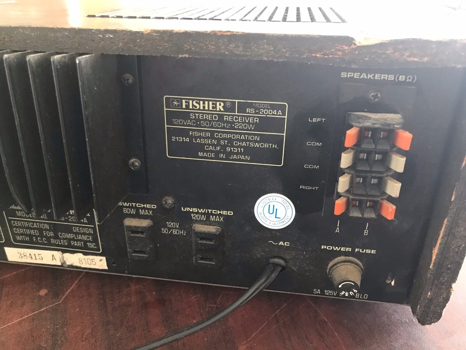 NICE VINTAGE Fisher RS-2004 Studio Standard AM FM Stereo Receiver ...