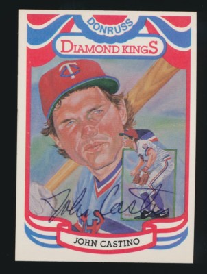 1984 Donruss DIAMOND KINGS #4 JOHN CASTINO (Twins) *AUTOGRAPHED* | eBay