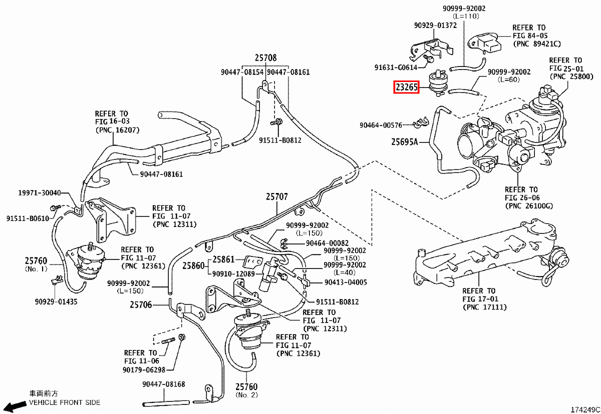 Genuine Hilux KUN16 KUN15 KUN136 KUN135 2KD 1KD MAP Sensor Oil ...
