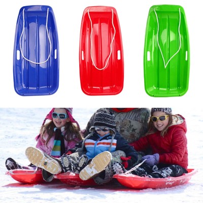 Snow Sled Sledge Toboggan Board Outdoor Luge Grass Sports for Kids ...