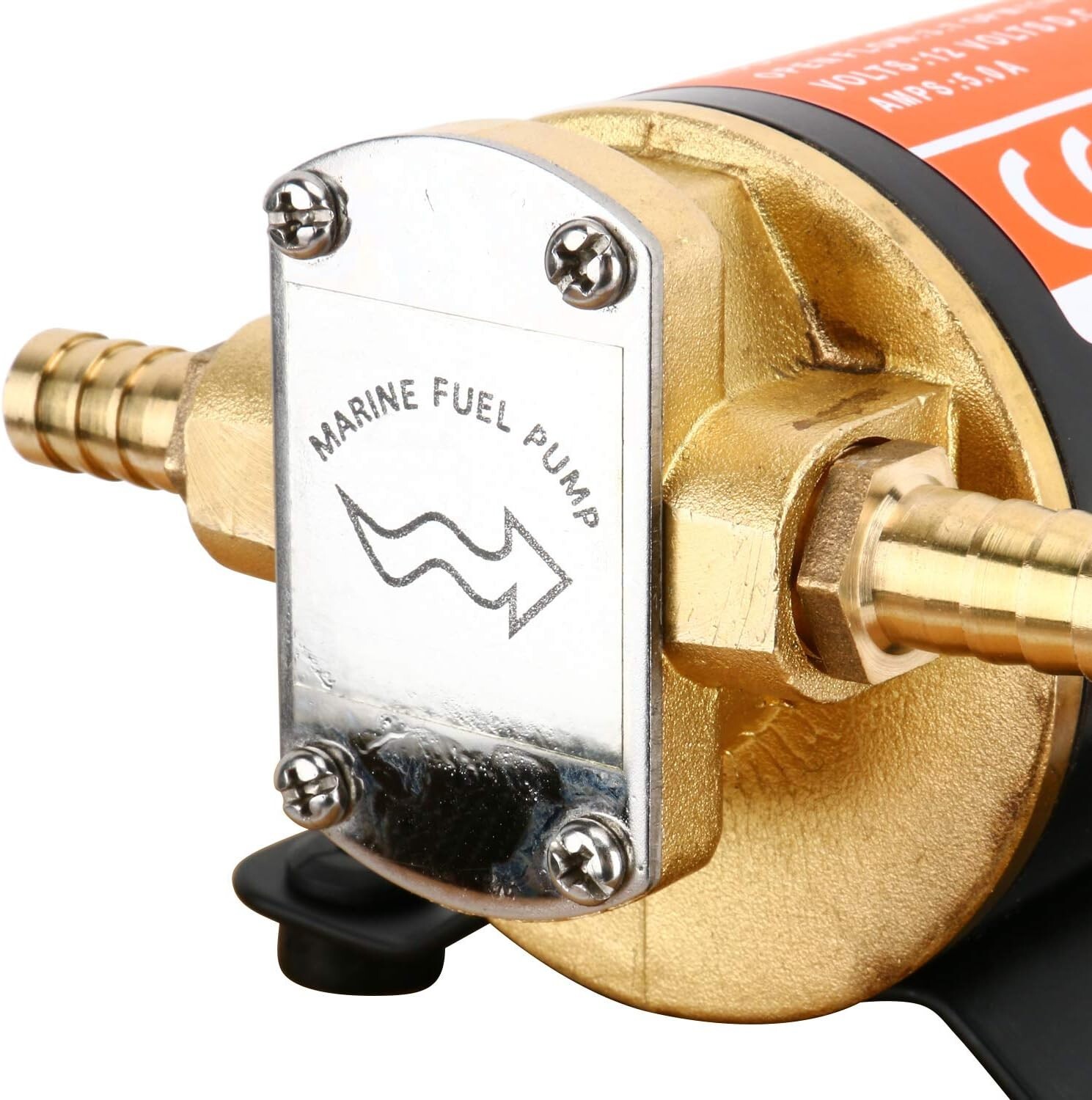 Amarine Made 12V 3.7GPM (14.0LPM) GEAR PUMP Rear Mount Turbo Scavenge ...