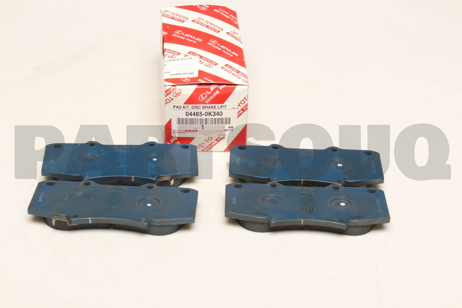 044650K340 Genuine Toyota PAD KIT, DISC BRAKE, FRONT 04465-0K340 | eBay