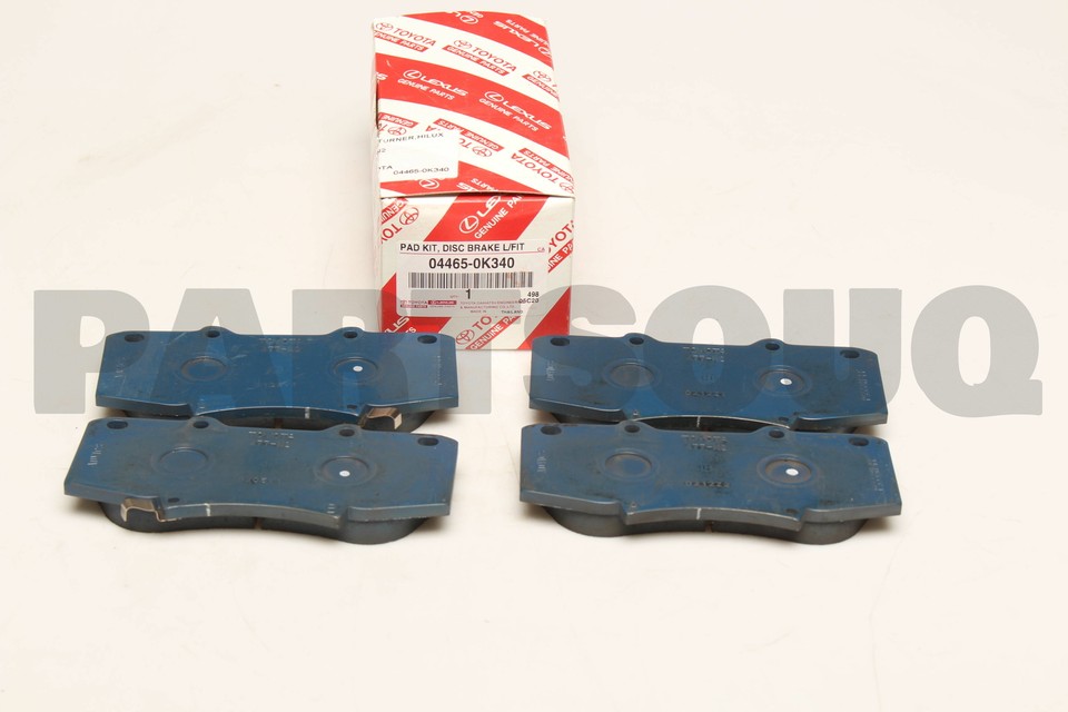 044650K340 Genuine Toyota PAD KIT, DISC BRAKE, FRONT 04465-0K340 | eBay