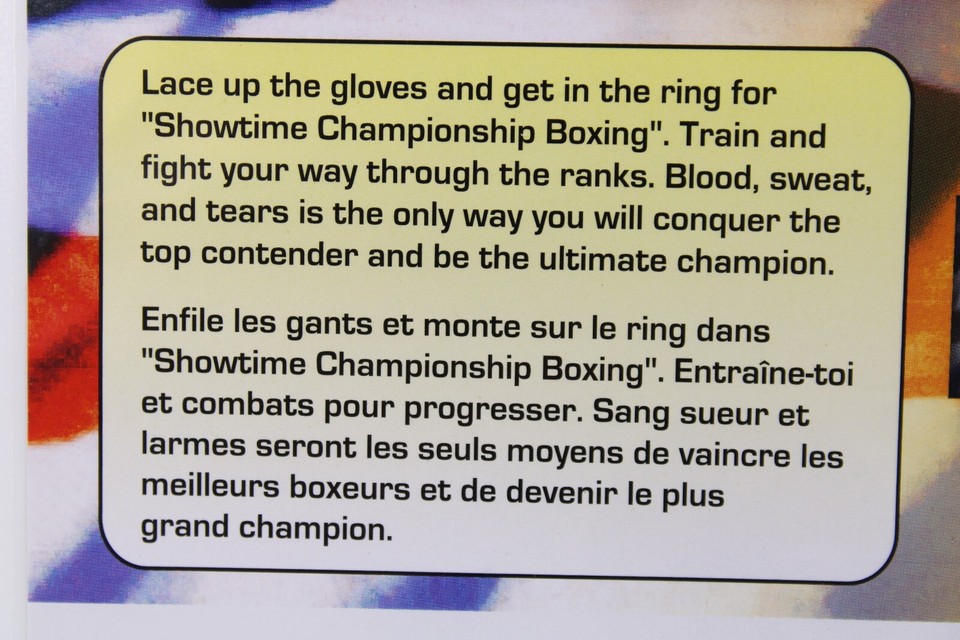 NINTENDO Wii SHOWTIME CHAMPIONSHIP BOXING VIDEO GAME 2007 TESTED ...