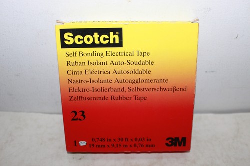 3M Scotch 23 SELF BONDING ELECTRICAL TAPE .748in x 30ft x .03in | eBay