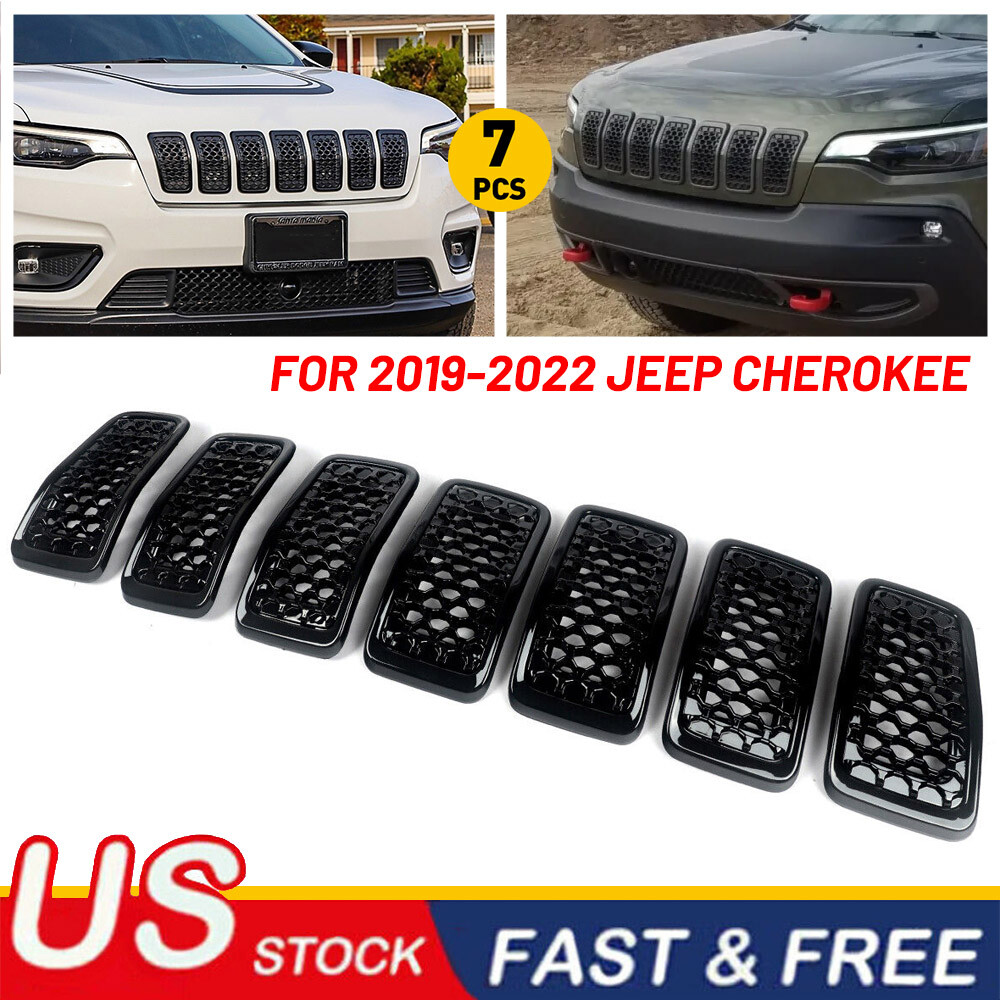 For 2019-22 Jeep Cherokee Front Grill Grille Inserts Honeycomb Mesh ...