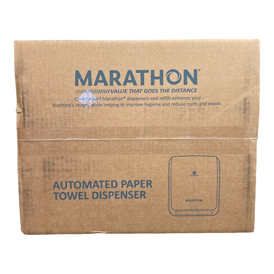 Marathon Automated Paper Towel Dispenser, Black, Up to 700 of Paper ...