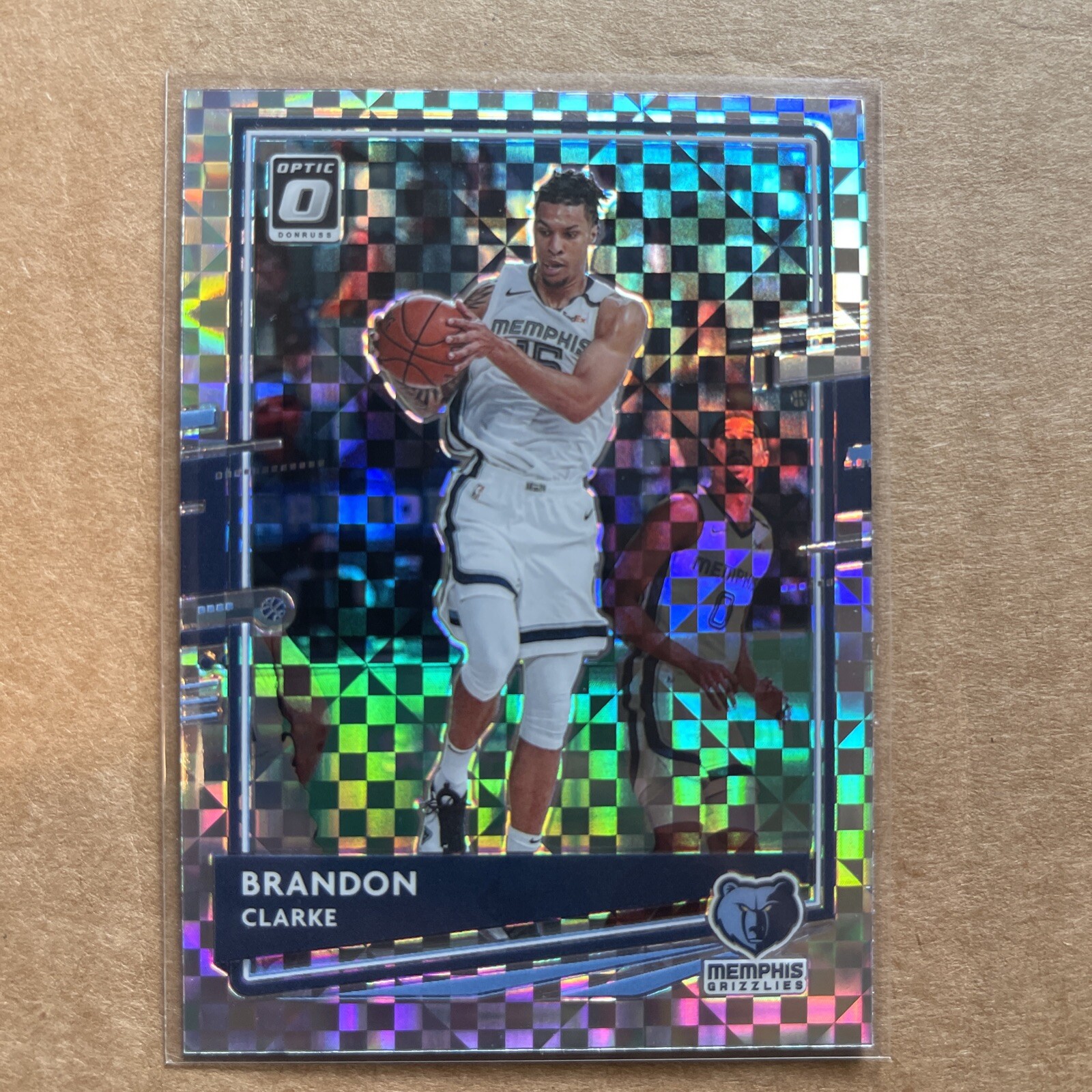 2020-21 Donruss Optic NBA BRANDON CLARKE Memphis Grizzlies Checkerboard ...