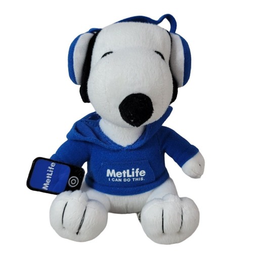 Snoopy Plush White 6" Headphones iPod Phone Blue Shirt 2013 Metlife ...