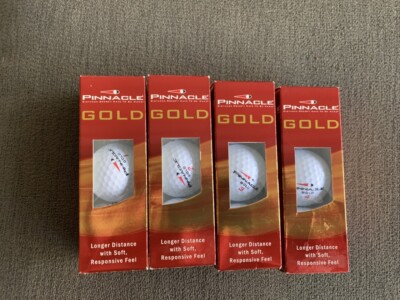 Pinnacle Gold longer distance golf balls, 4 boxes (3 balls/box). New ...