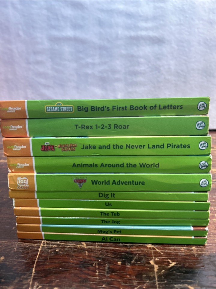 11 Leap Frog TAG Junior Reading System Kids Books With Scout Reader Pen ...