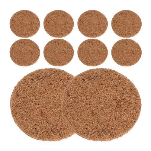 10 Pcs Round Coconut Fiber Nesting Mats Bird Nest Pads for Breeding ...