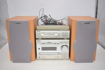 Sony DHC-MD333 Mini Hi-Fi System Minidisc / CD / Cassette / AM/FM w ...