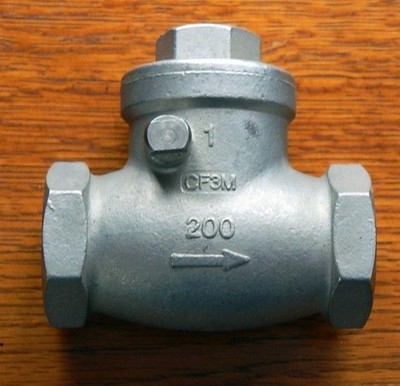 Powell Swing Check Valve 1" CF3M 200 WOG Stainless C1847 | eBay