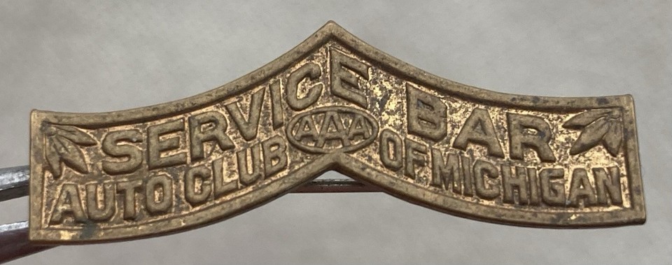 RARE 1920s Antique AAA Automobile Club of Michigan Member Service Bar ...