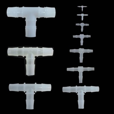 T-piece Joint Hose Pipe Tube Plastic 3 Connector T-Shaped Joiner ...