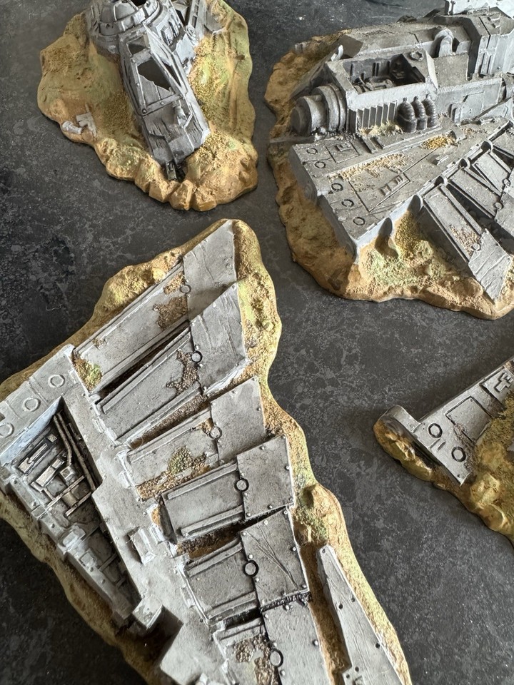 Warhammer 40k Aquila Lander Crashed Ship Battle Terrain for Macragge | eBay