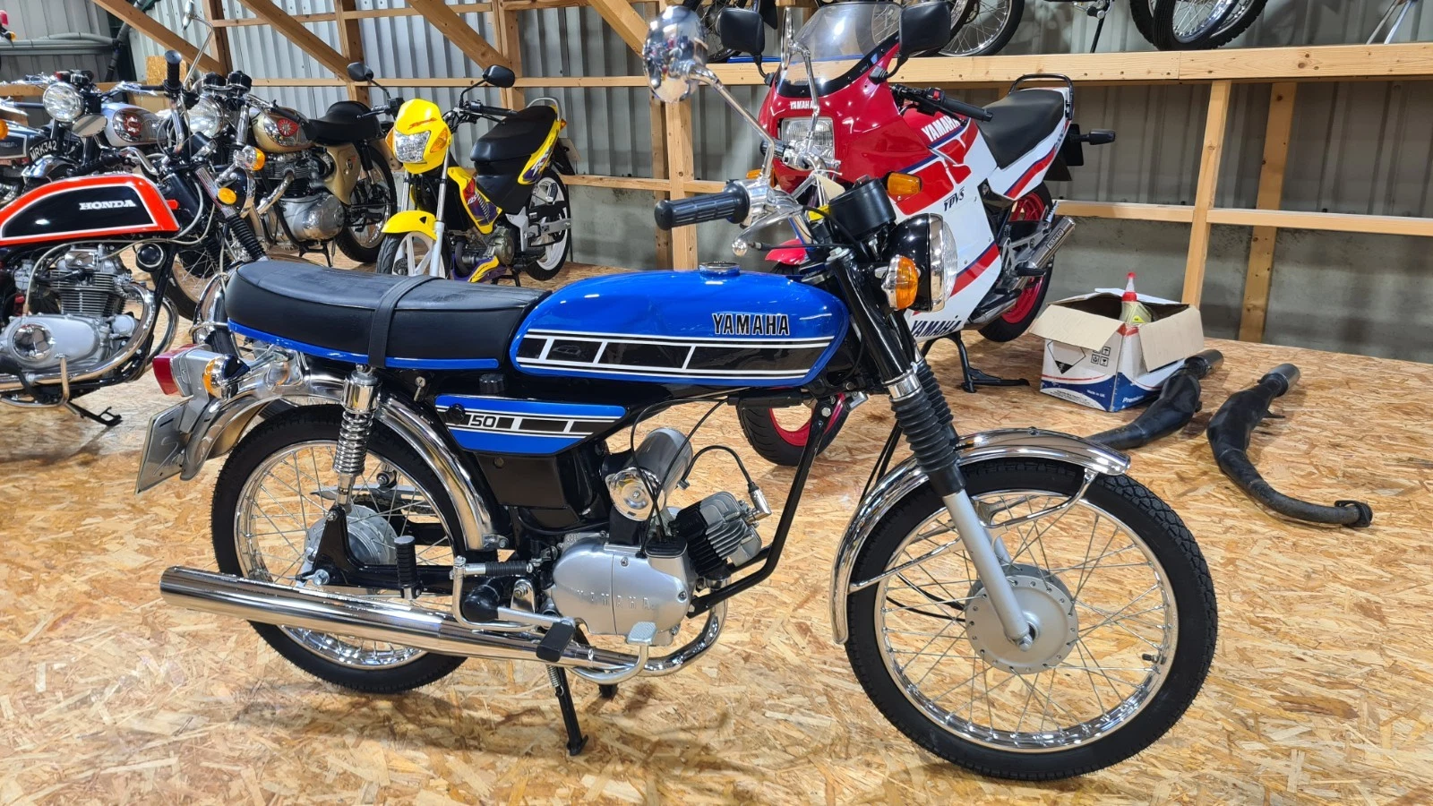 1977 Yamaha Fs1e Fizzy Uk From New Unrestricted Rare Space Blue ...