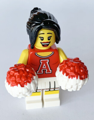LEGO Mini-Figure Red Cheerleader | eBay