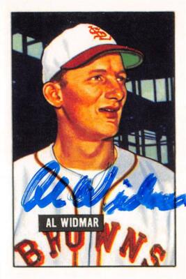 Al Widmar autographed Baseball Card (Browns) 1951 Bowman #281 1986 CCC ...