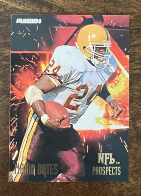1994 Fleer NFL Prospects Mario Bates New Orleans Saints Football Card ...