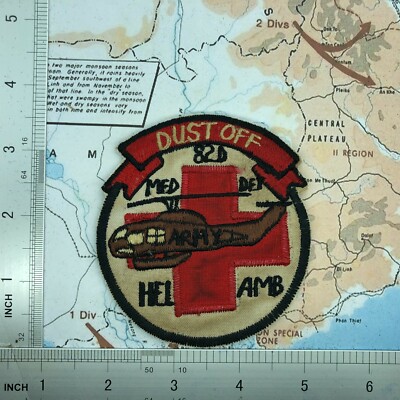 Patch US 82nd Medical Detachment Helicopter Ambulance DUSTOFF Vietnam ...