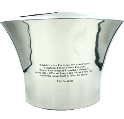 Lily Bollinger Quote Lily Bollinger Champagne Quote Art Print