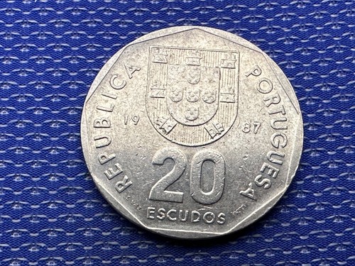 1987 Portugal 20 Escudos Coin AU #K2762 | eBay