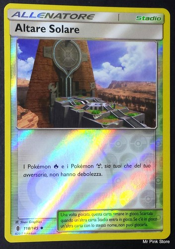 ALTARE SOLARE 118/145 STADIO Holo Reverse in Italiano POKEMON ...