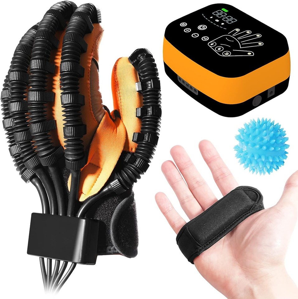 Rehabilitation Robot Glove Stroke Finger Exerciser Rehab Trainer Right ...