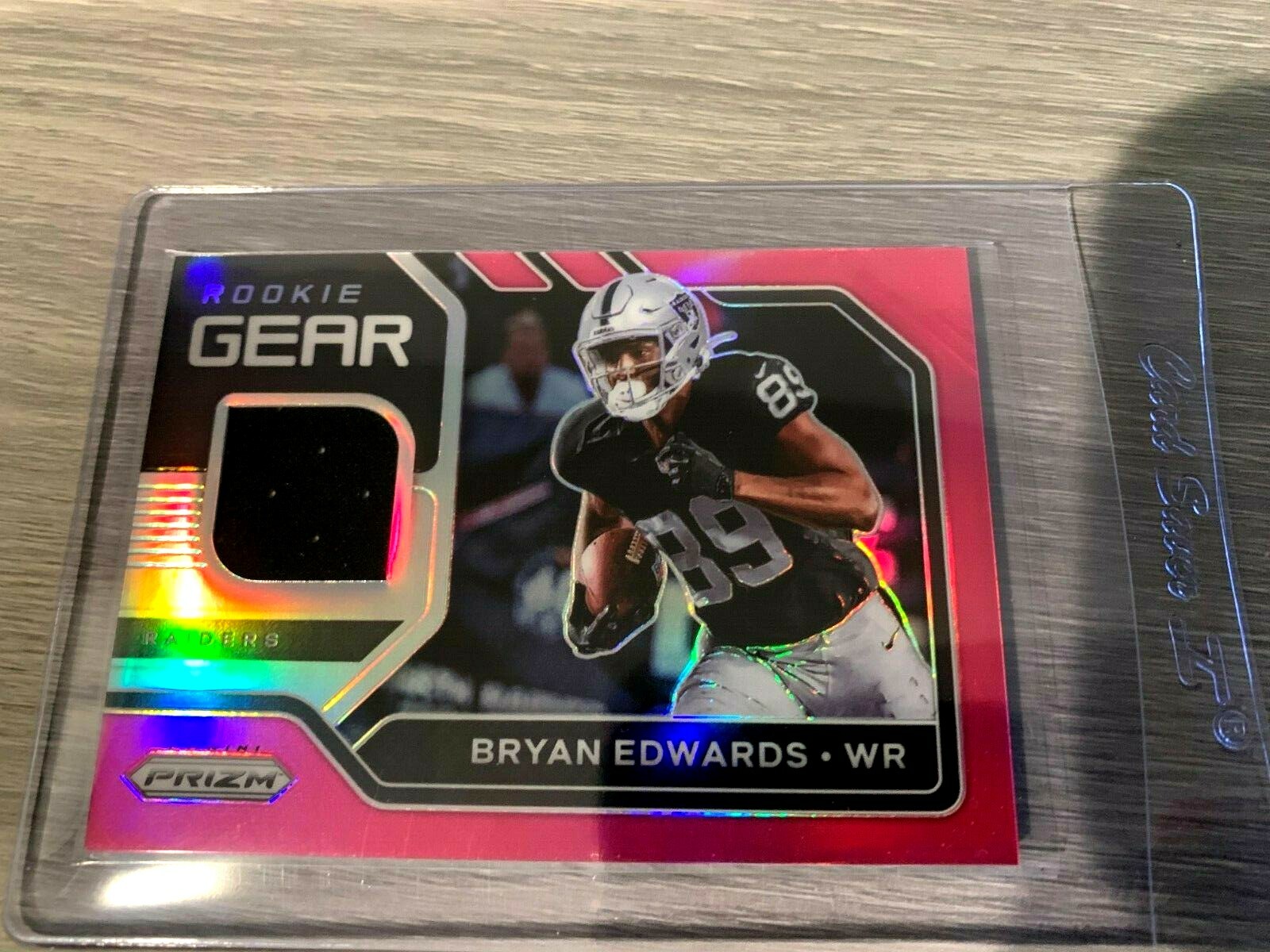 2020 Panini Prizm Bryan Edwards Rookie Pink Prizm Rookie Gear Insert ...