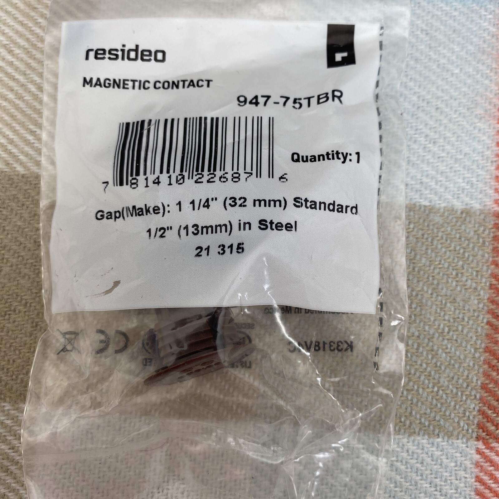 Resideo 947-75TBR Door Magnetic Contact w/ Terminals, Brown BRAND NEW ...