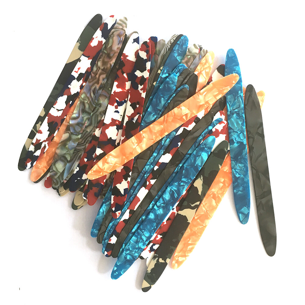 24pcs Celluloid Oud Picks Plectrums Reeshe Risha Thickness 0.71mm Mixed ...