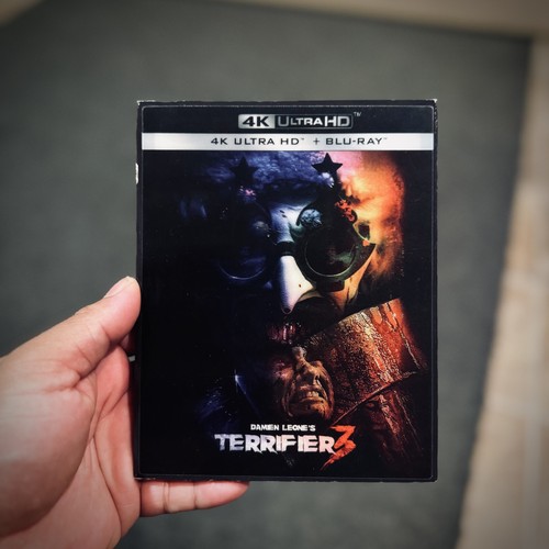 Terrifier 3 (4K/Blu-ray, 2024) Horror W/ LENTICULAR SLIPCOVER Damien ...