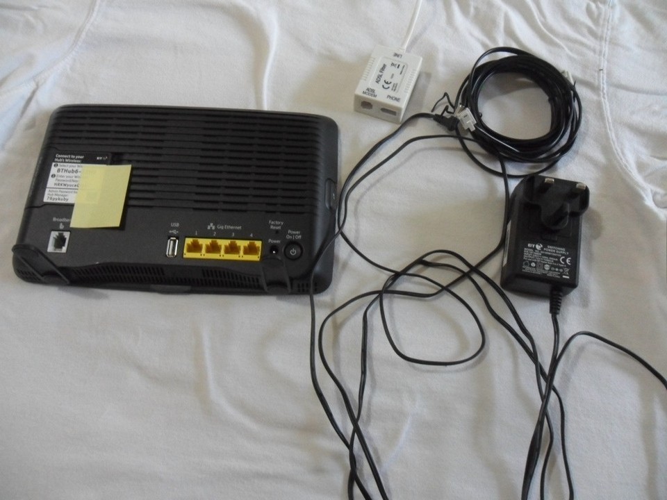 BT Smart Home Hub 6 Router Type A bundle including original BT Power ...