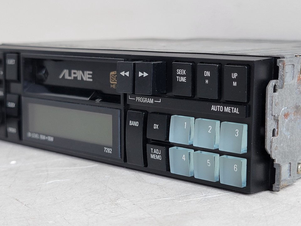 Vintage Alpine 7282 Cassette Car Stereo Old School - No Wire Harness ...