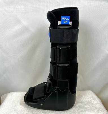 NEW High Top Adjustable Air Cast Walker Boot, Black Tall X-Small | eBay