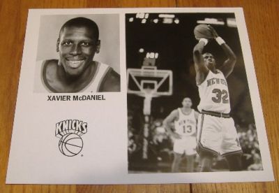 New York Knicks NBA Xavier Mcdaniel 1990's | eBay