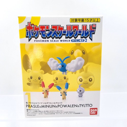 Plusle & Minum & Swablu Castform Pokemon Scale World Figure 1/20 Bandai ...