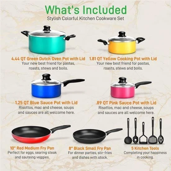Colorful Pots And Pans