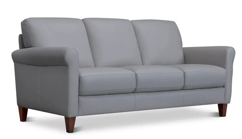 Leather Sofa Macy's Kared 84" Roll Arm Gray Couch Dallas Texas Pickup ...