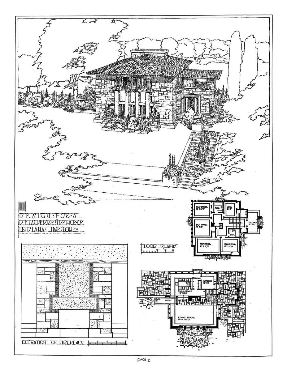 Frank Lloyd Wright Architecture Plans