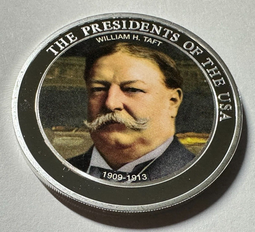 WILLIAM H. TAFT MINT US PRESIDENTS IN COLOR SILVERPLATED COIN | eBay