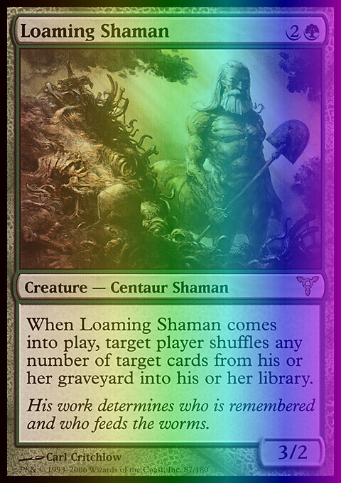 MTG Magic the Gathering Loaming Shaman (87/190) Dissension LP FOIL | eBay