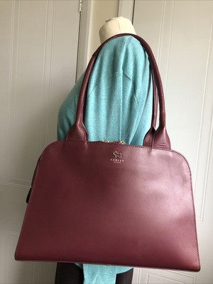 Radley Smart Leather Shoulder Handbag Fixed Dog Tag Work Business ...